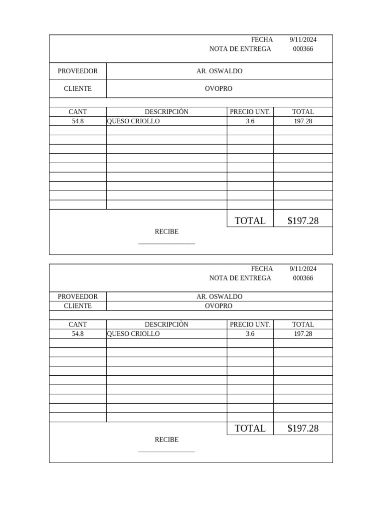 Formato de Nota | PDF