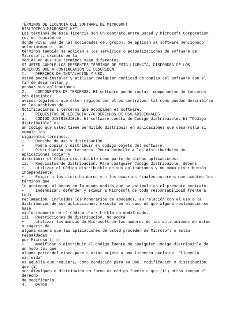 NET Library EULA ESN | PDF | Software | Microsoft