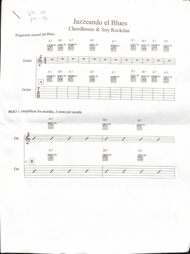 Progresión Normal Del Blues-1 | PDF