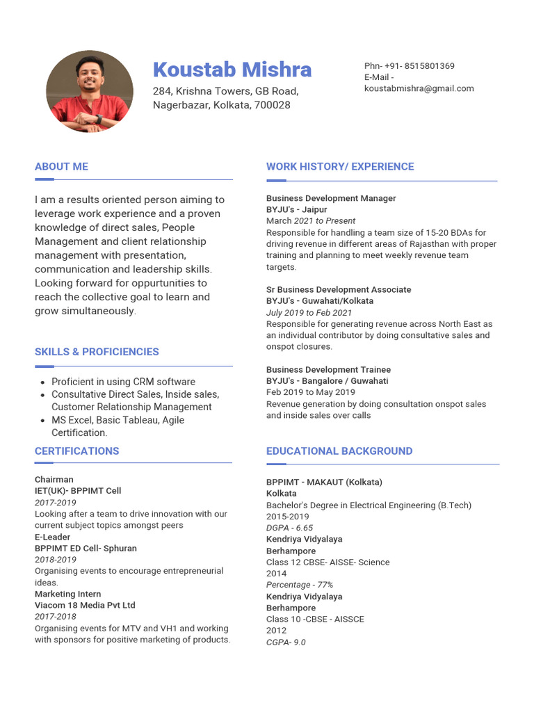 Oct Resume Final | PDF | Business