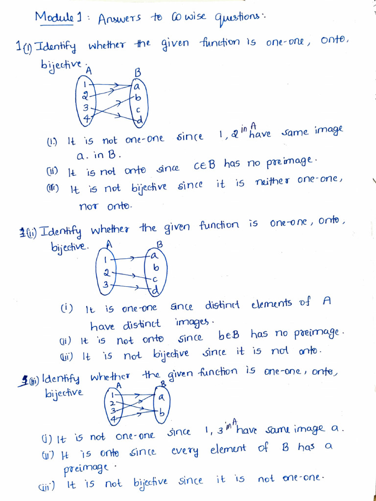 Module 1 Co1 Answers | PDF | Elementary Mathematics | Mathematical Logic