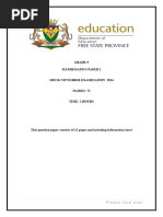 Maths Grade 8 Paper 2 | PDF | Arithmetic | Mathematics