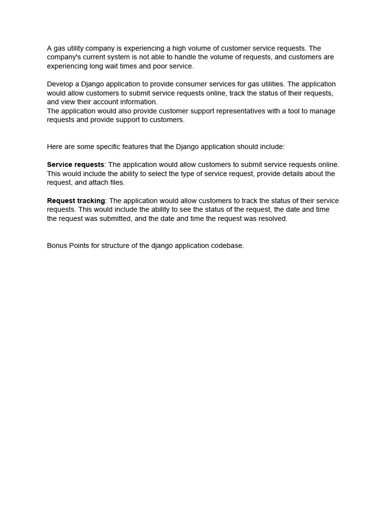 Backend Case Study - Django Problem Statement | PDF | Business