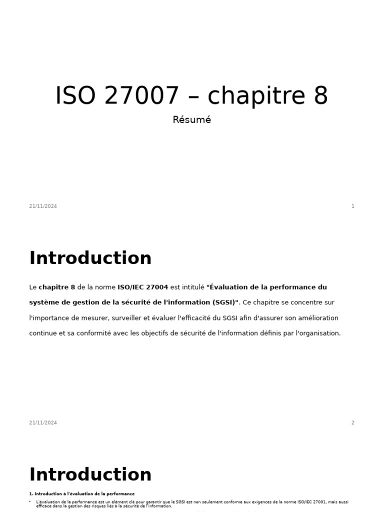 2024.11.210 - Iso 27007 - Chapitre 8 | PDF | Sécurité des systèmes d ...
