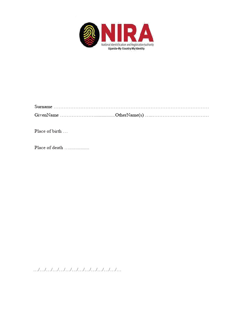 Death Notification Form 12 Template | PDF | Justice | Crime & Violence