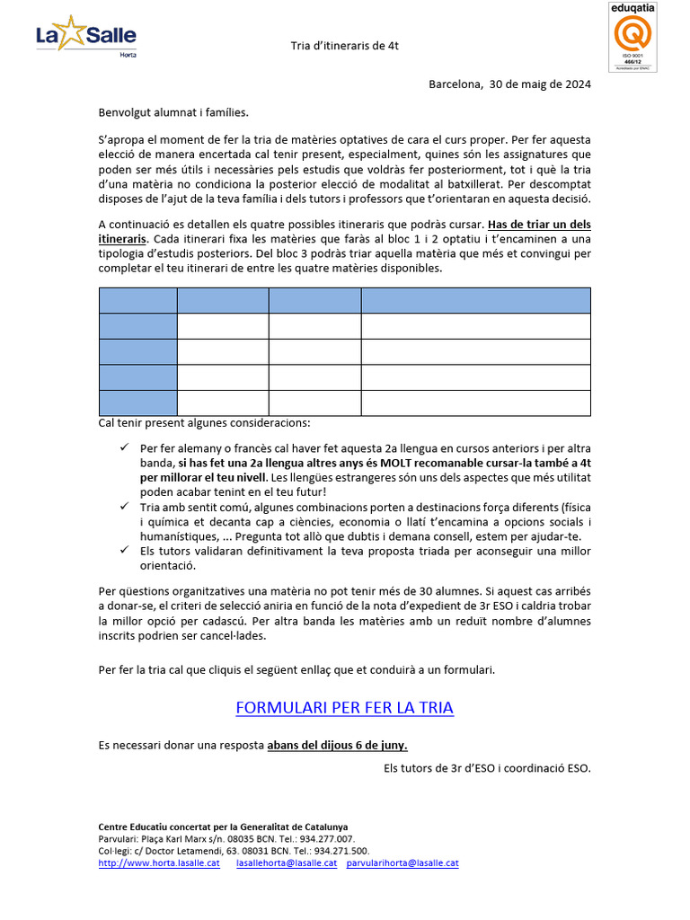 Tria Itineraris 4t | PDF