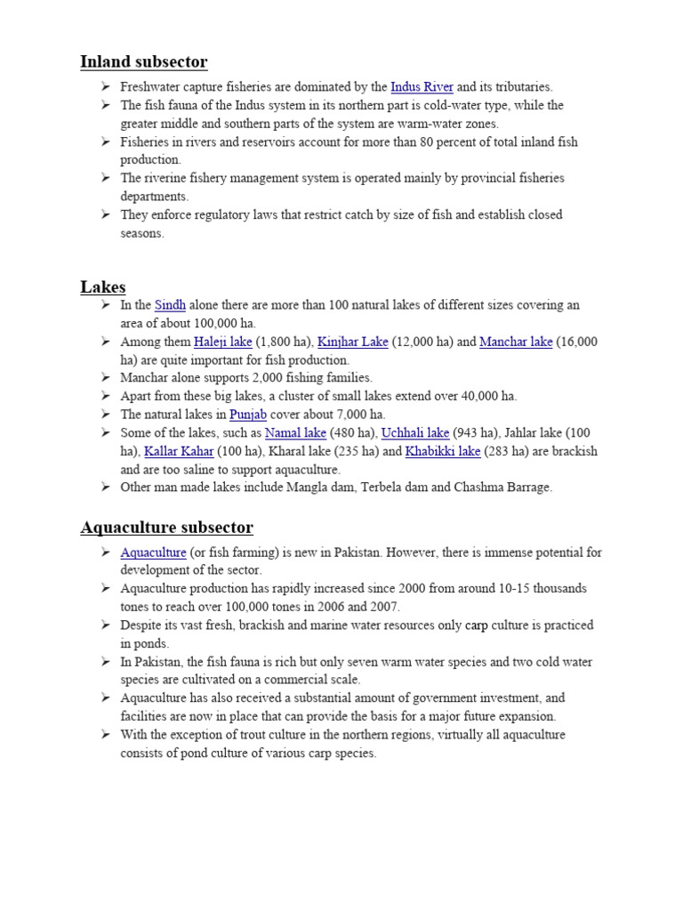 Fishing Handout | PDF | Aquaculture | Fishery