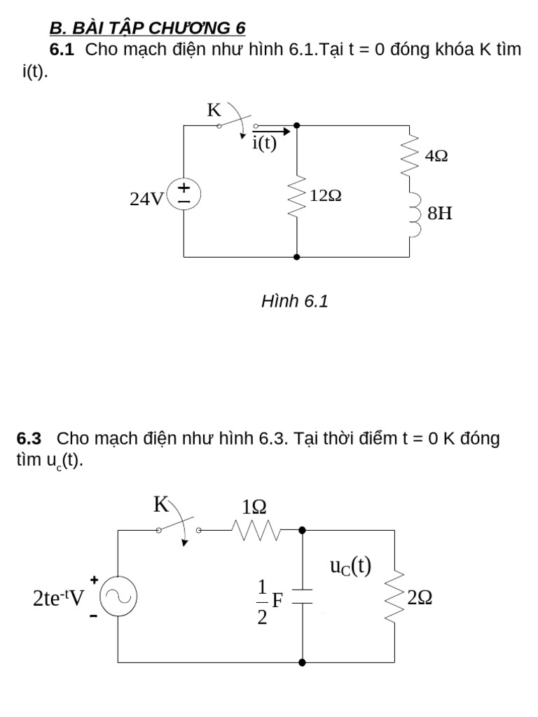 Bai Tap Chuong 6 | PDF