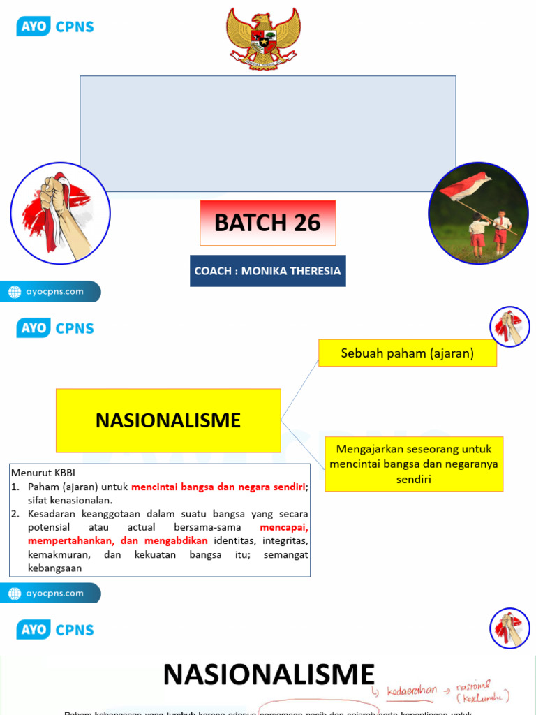Pemahaman Nasionalisme untuk CPNS 2024 | PDF