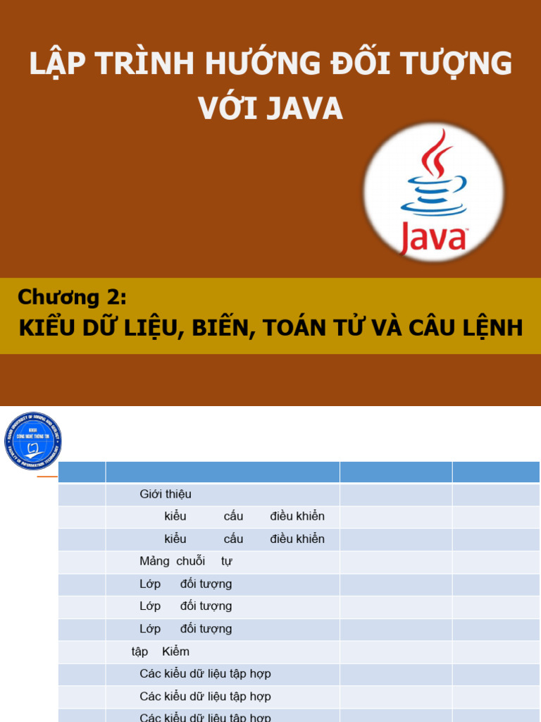 2022-Chap2 - Kieu DL Va Cau Lenh | PDF