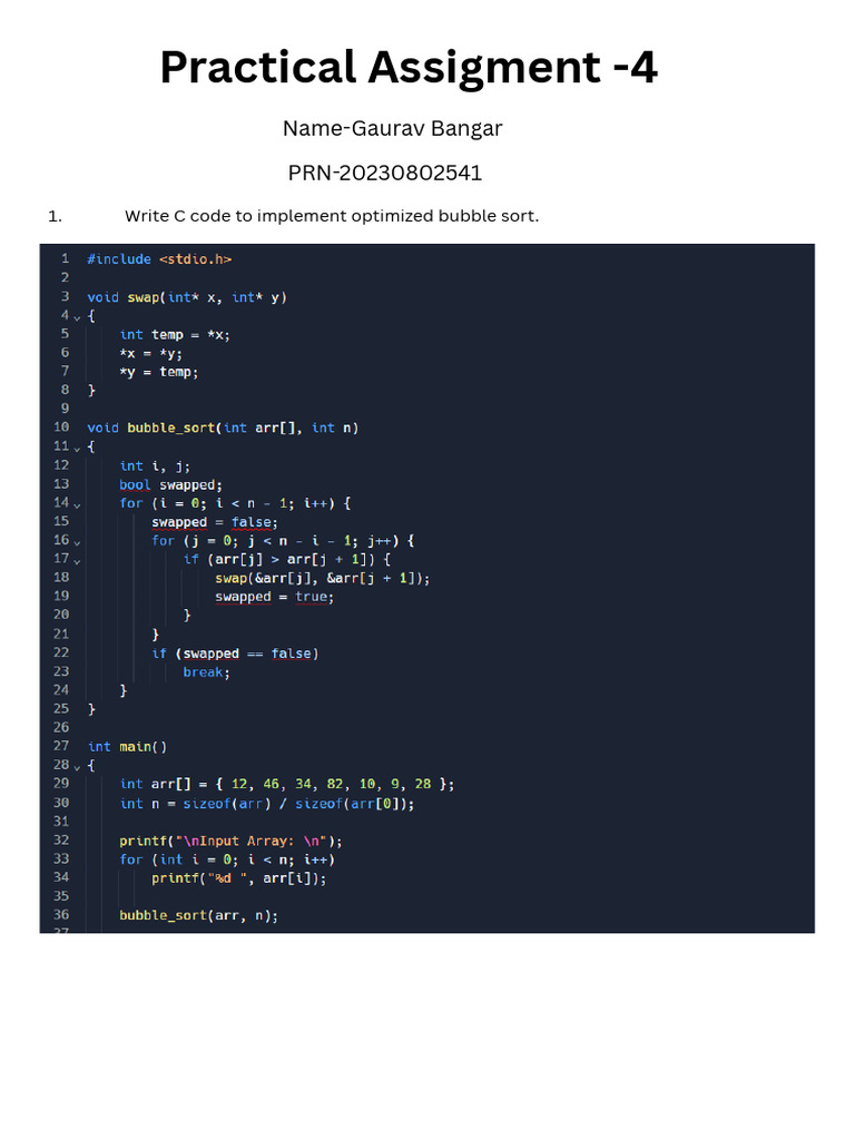 Practical Assigment 4-20230802541 | PDF | Business | Technology & Engineering