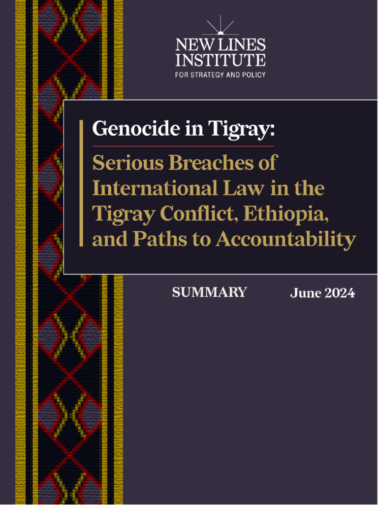 Tigray Summary For Policymakers LTR FINAL | PDF | Genocides ...