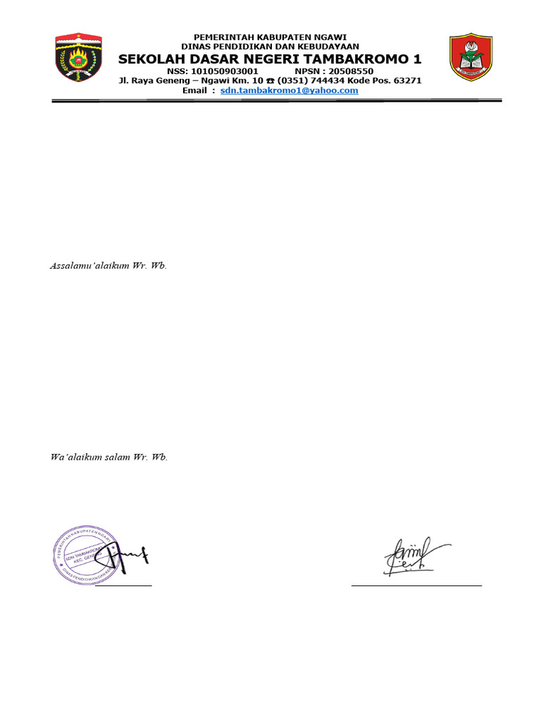 Surat Undangan TM | PDF