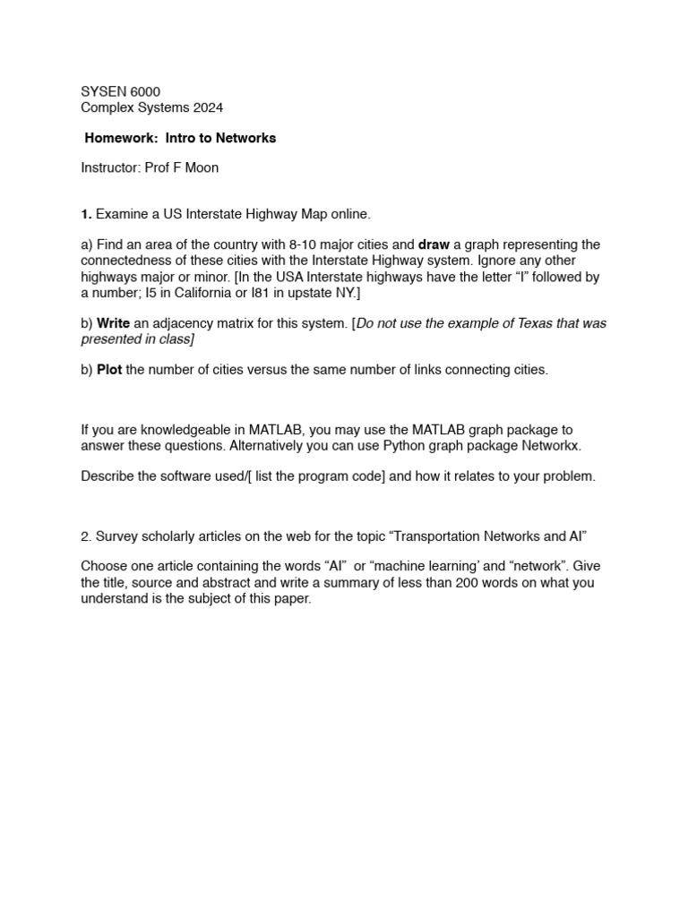 Intro to Networks Homework Guide | PDF | Teaching Methods & Materials ...