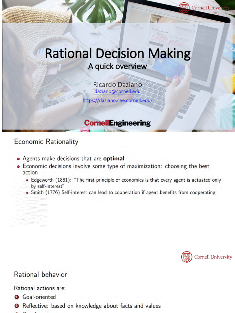 Rational Decision Making LQ | PDF | Elasticity (Economics) | Demand