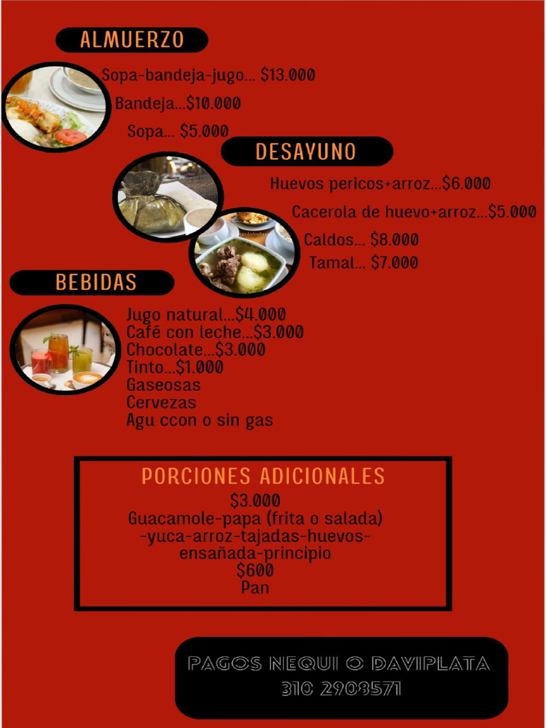 Menú Carlos | PDF