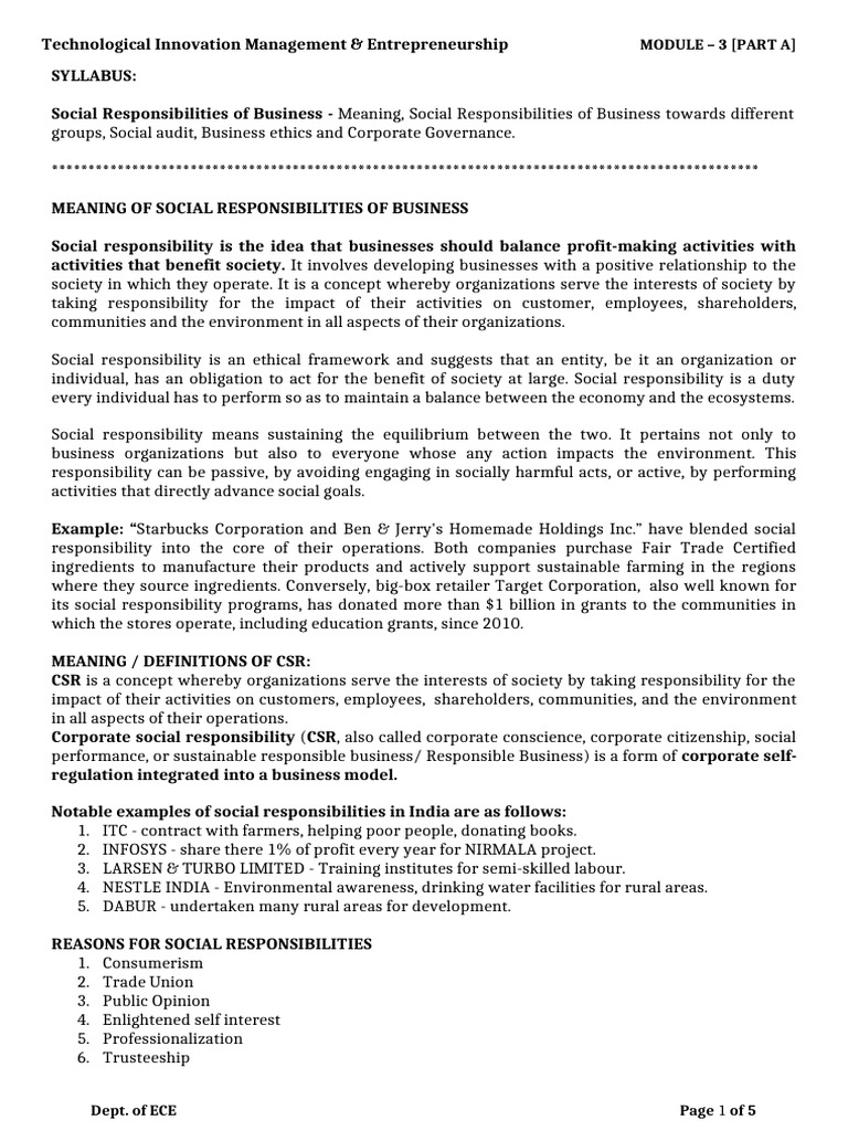 Final Module 3 (A) - NM | PDF | Corporate Governance | Corporate Social Responsibility