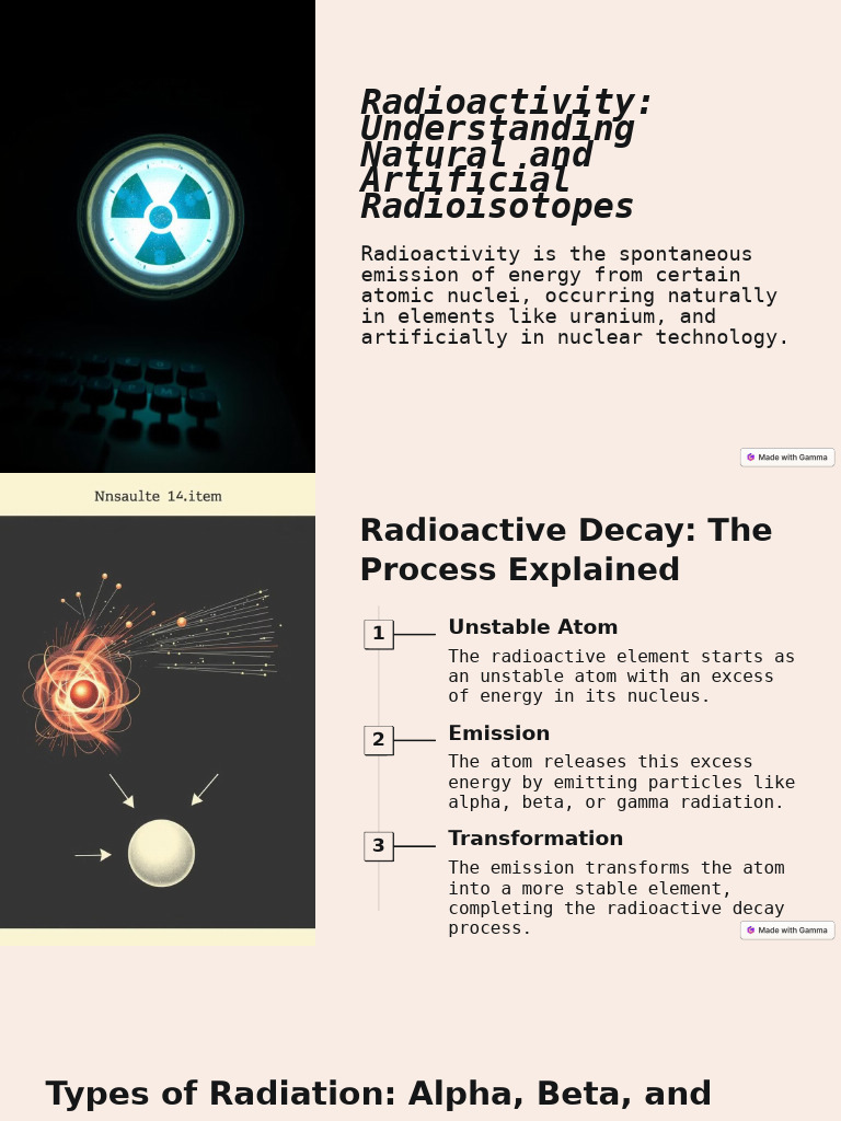 Radioactivity: A Guide for Learners | PDF | Radioactive Decay ...