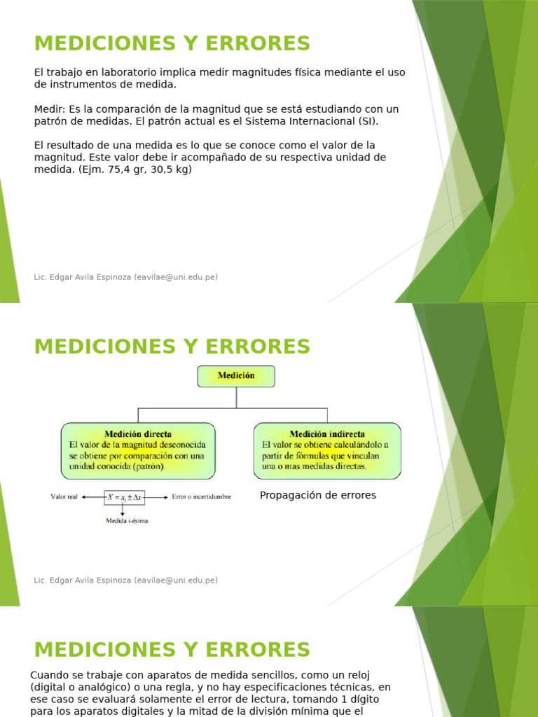 Mediciones y Errores | PDF | Medición | Decimal