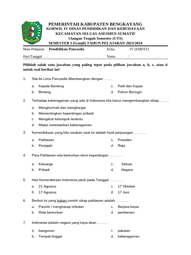 MID Pend. Pancasila | PDF