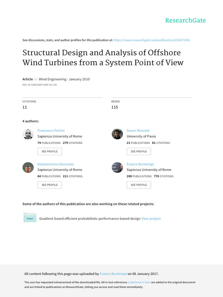 Structural Design and Analysis of Offsh | PDF | Waves | Spectral Density