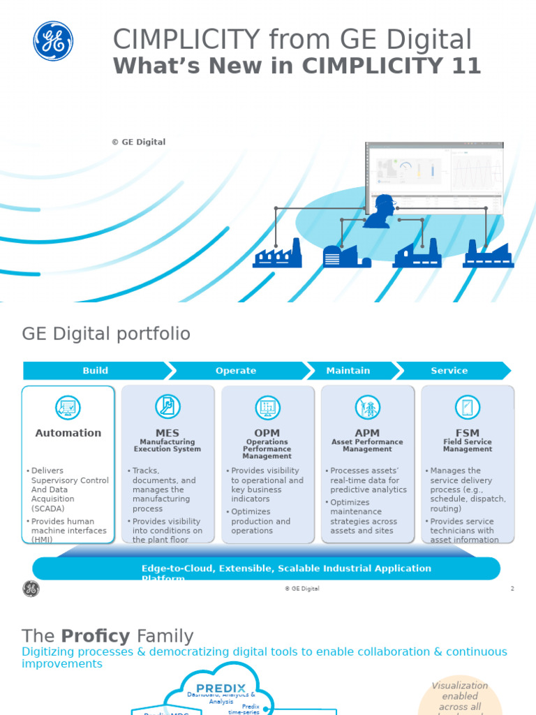 Automation - CIMPLICITY 11 Customer Presentation | PDF | Scada | Databases