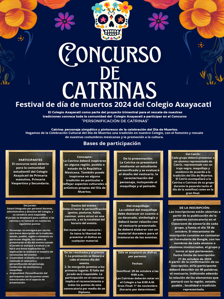Convocatoria 1 Concurso Catrinas | PDF