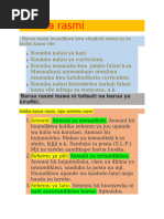 Usemi Halisi Na Usemi Taarifa | PDF