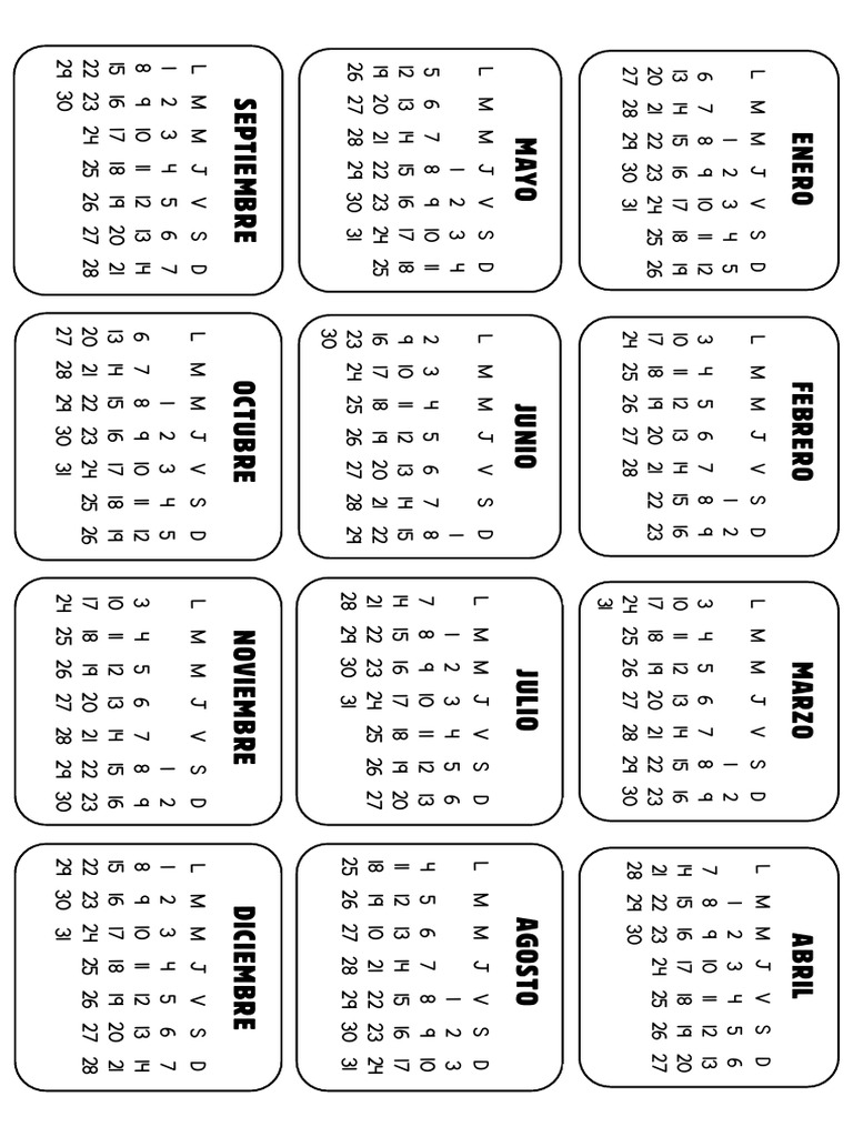 Almanaque 2025: Calendario y Actividades | PDF