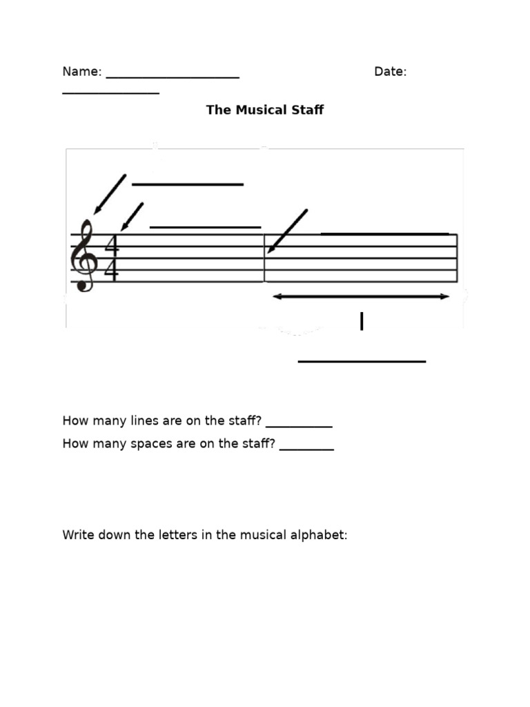 Music Theory Basics Worksheet | PDF
