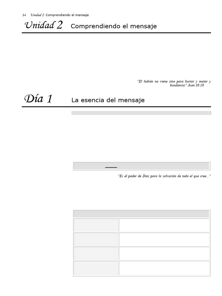 Unidad 2 Comprendiendo El Mensaje | PDF | Pecado | Evangelización