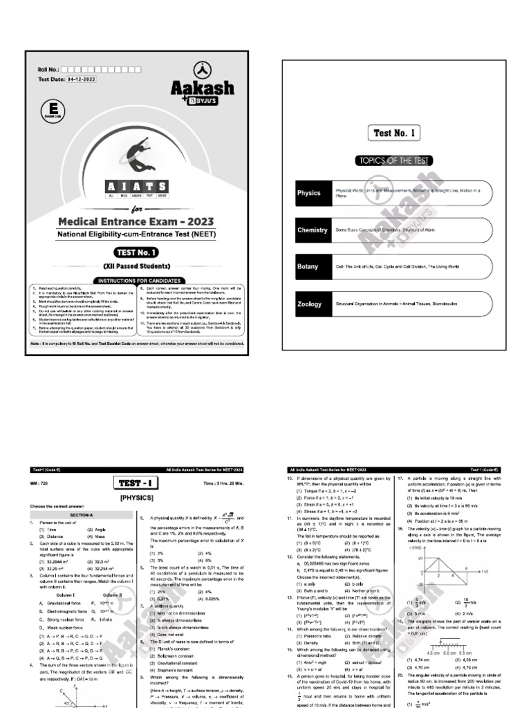 Aiats 1 Practice 2 | PDF