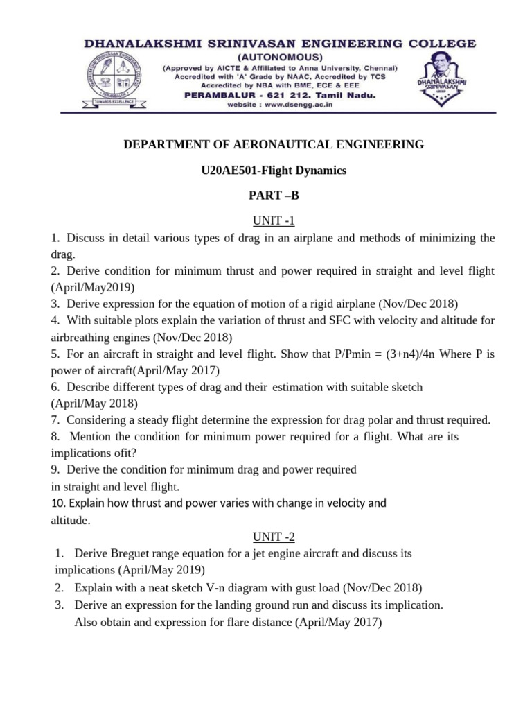 Flight dynamics (Part-B) | PDF | Aileron | Aerodynamics