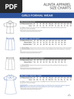 Uniform Size Chart | PDF