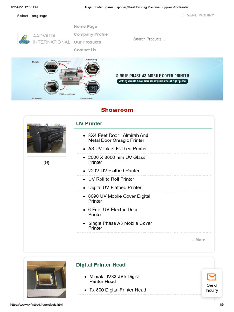 UV & Digital Printer Parts Supplier | PDF | Printer (Computing) | Equipment