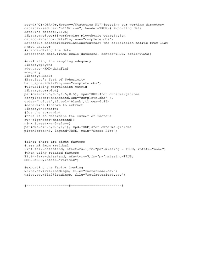R Software Script | PDF R Software Script | PDF