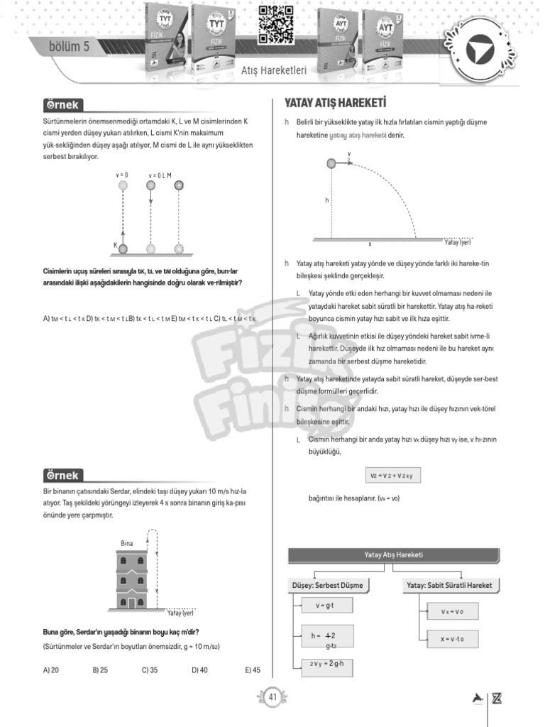 Yatay Atis Hareketi Konu Anlatimi PDF | PDF