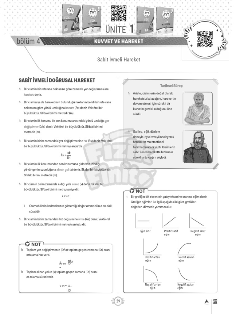 Sabit Ivmeli Hareket Ayt Fizik Kampi | PDF