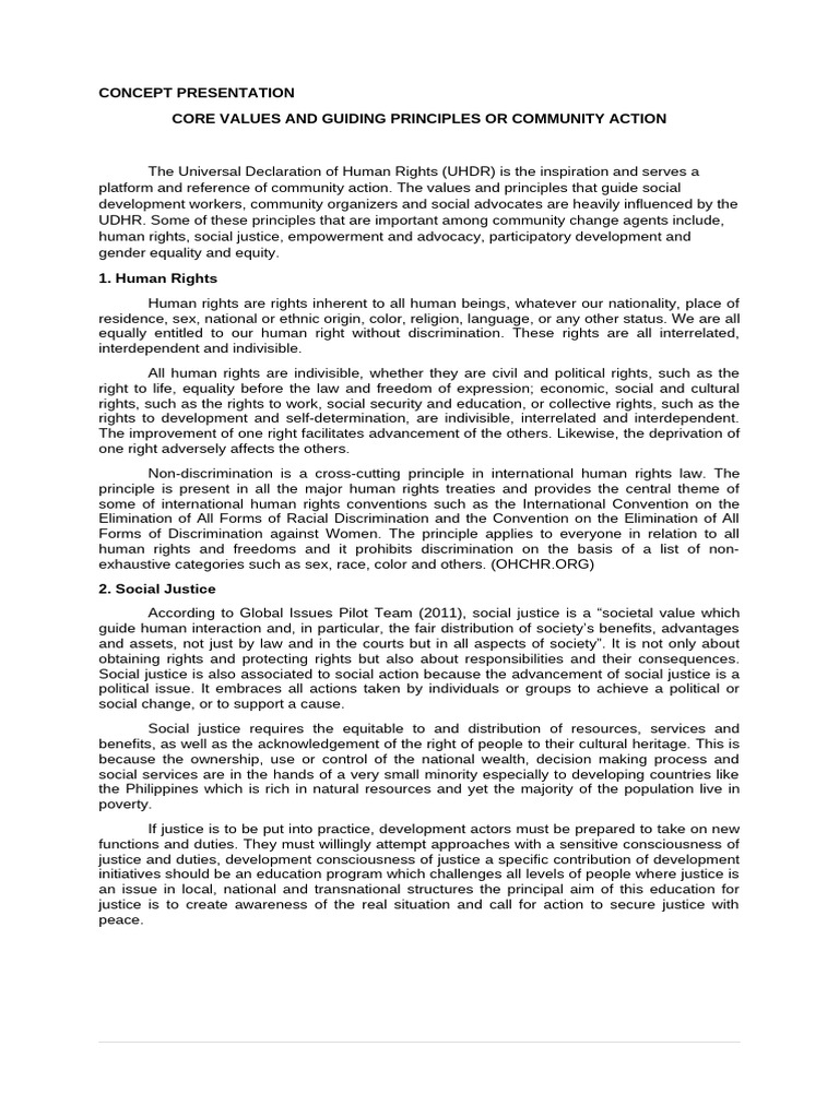 SHS CSC Note 6 | PDF | Human Rights | Social Equality