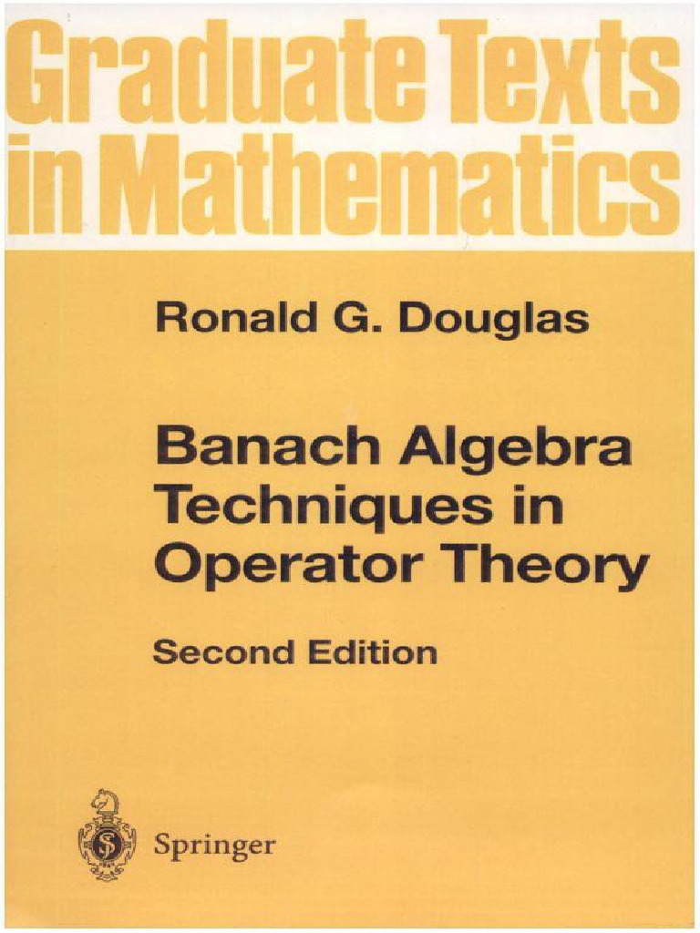Banach Algebra | PDF