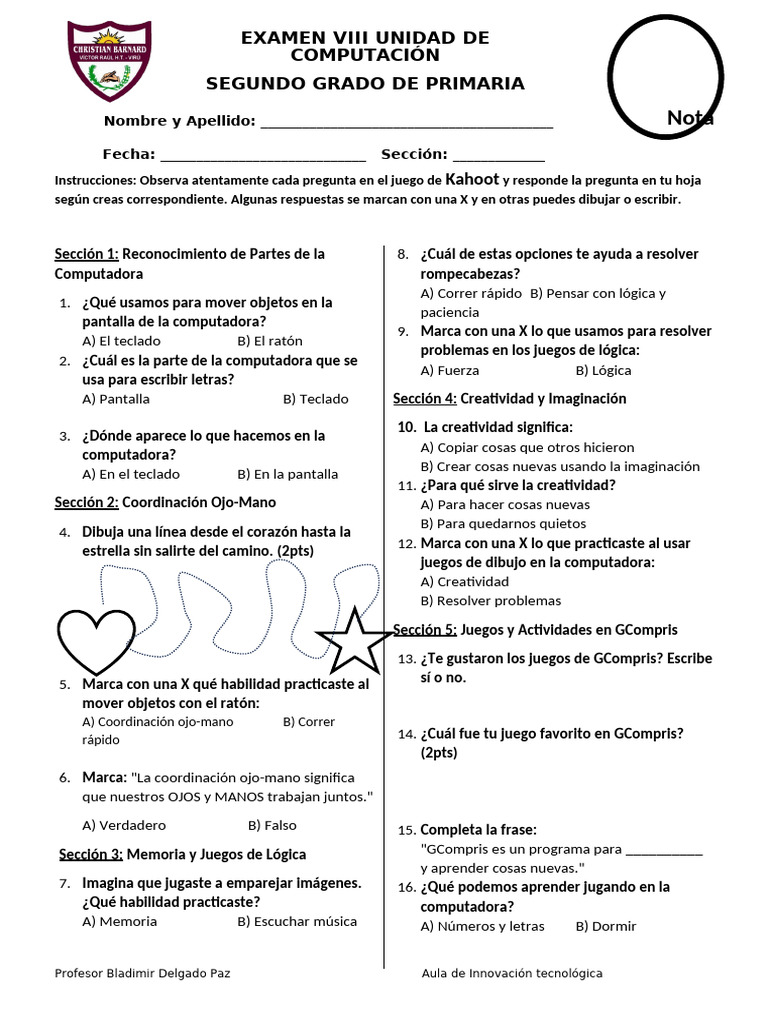 2 - Exam Vii-U-Segundo | PDF | Creatividad