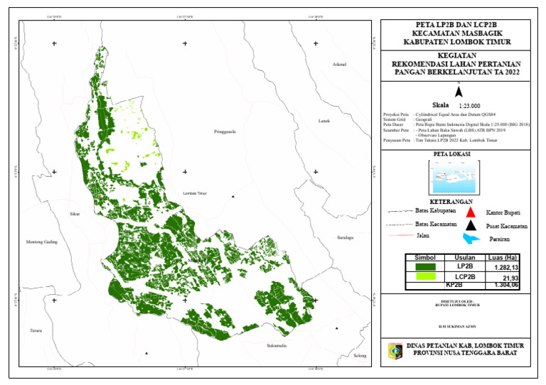 Peta LP2B MASBAGIK | PDF