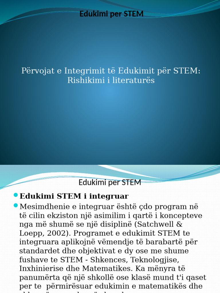 Ligjerata 3 Edukimi Për Steam | PDF