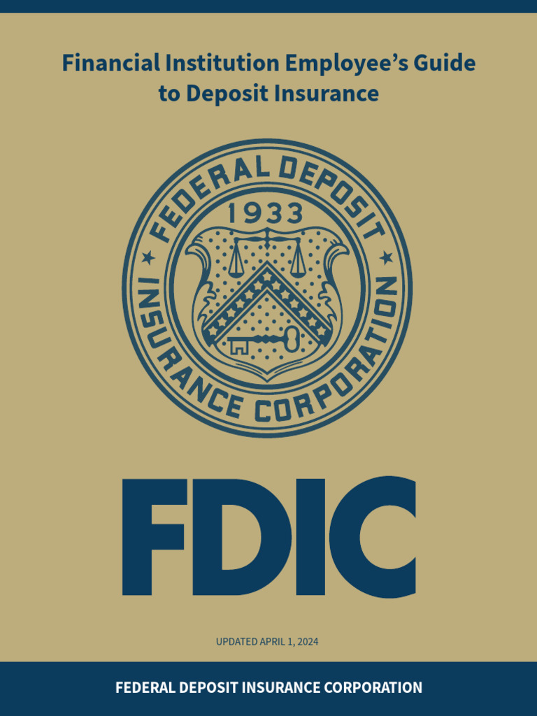 Financial Institution Employees Guide To Deposit Insurance | PDF ...