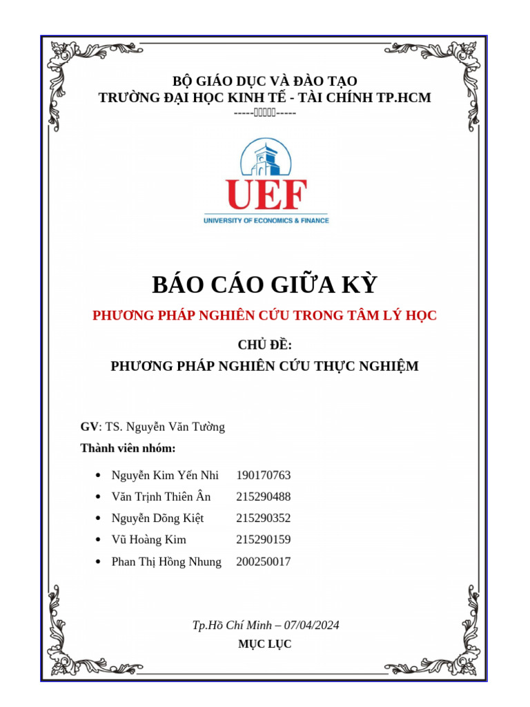 Báo Cáo PPNC | PDF
