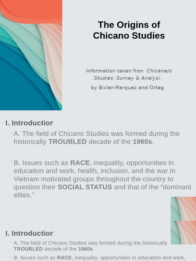 The+Origins+of+Chicano+Studies Notes+Presentation | PDF | Chicano ...