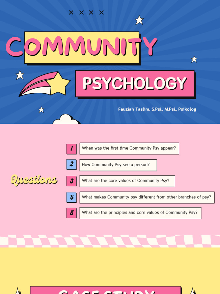 Core Values of Community Psychology | PDF | Community | Psychology