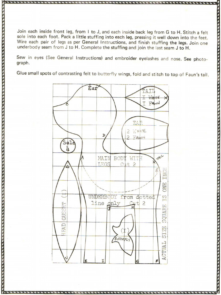 Bambi Deer Pattern | PDF