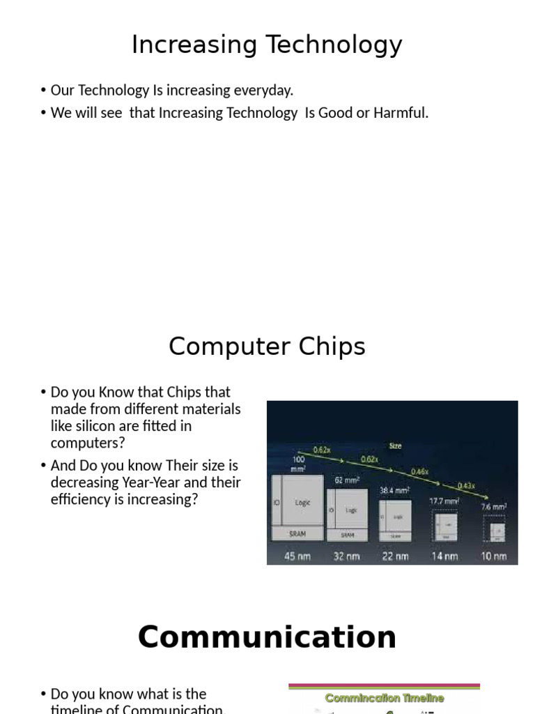 Increasing Technology | PDF | Social Science