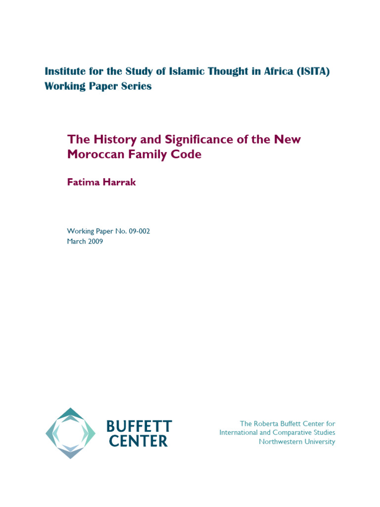 Moroccan Family Code Reform History | PDF | Marriage | Wife